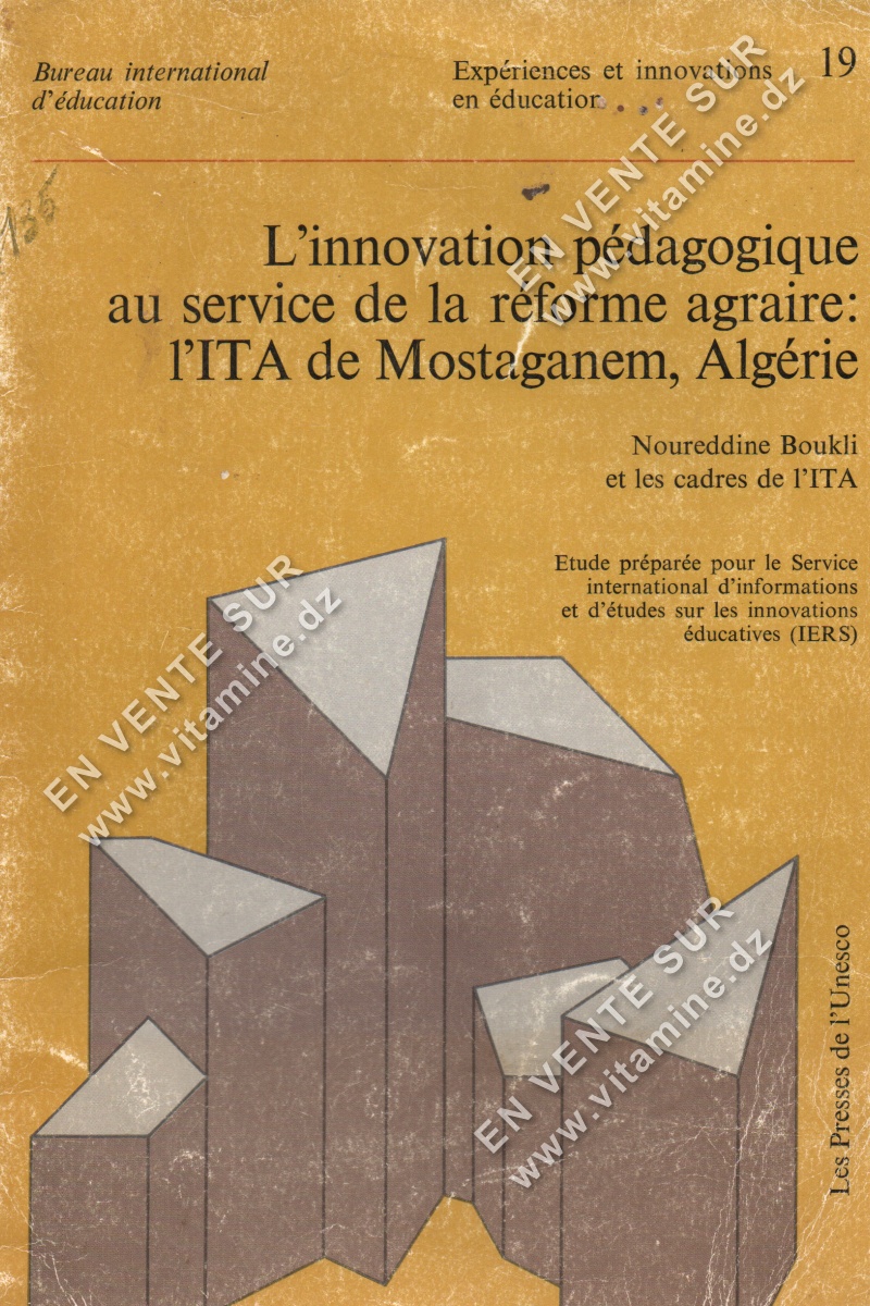Noureddine Boukli et les cadres de l’ITA - L’innovation pédagogique au ...